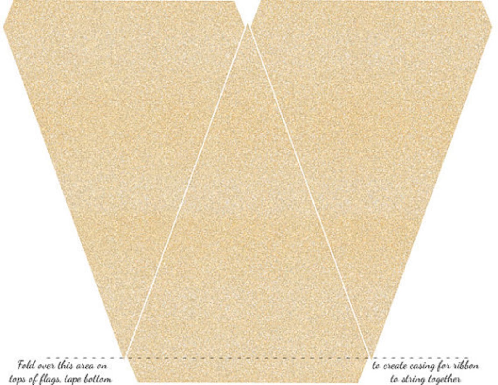 HUGE Glitter Bunting - Printable Editable 51 Piece Sparkly Bunting ...