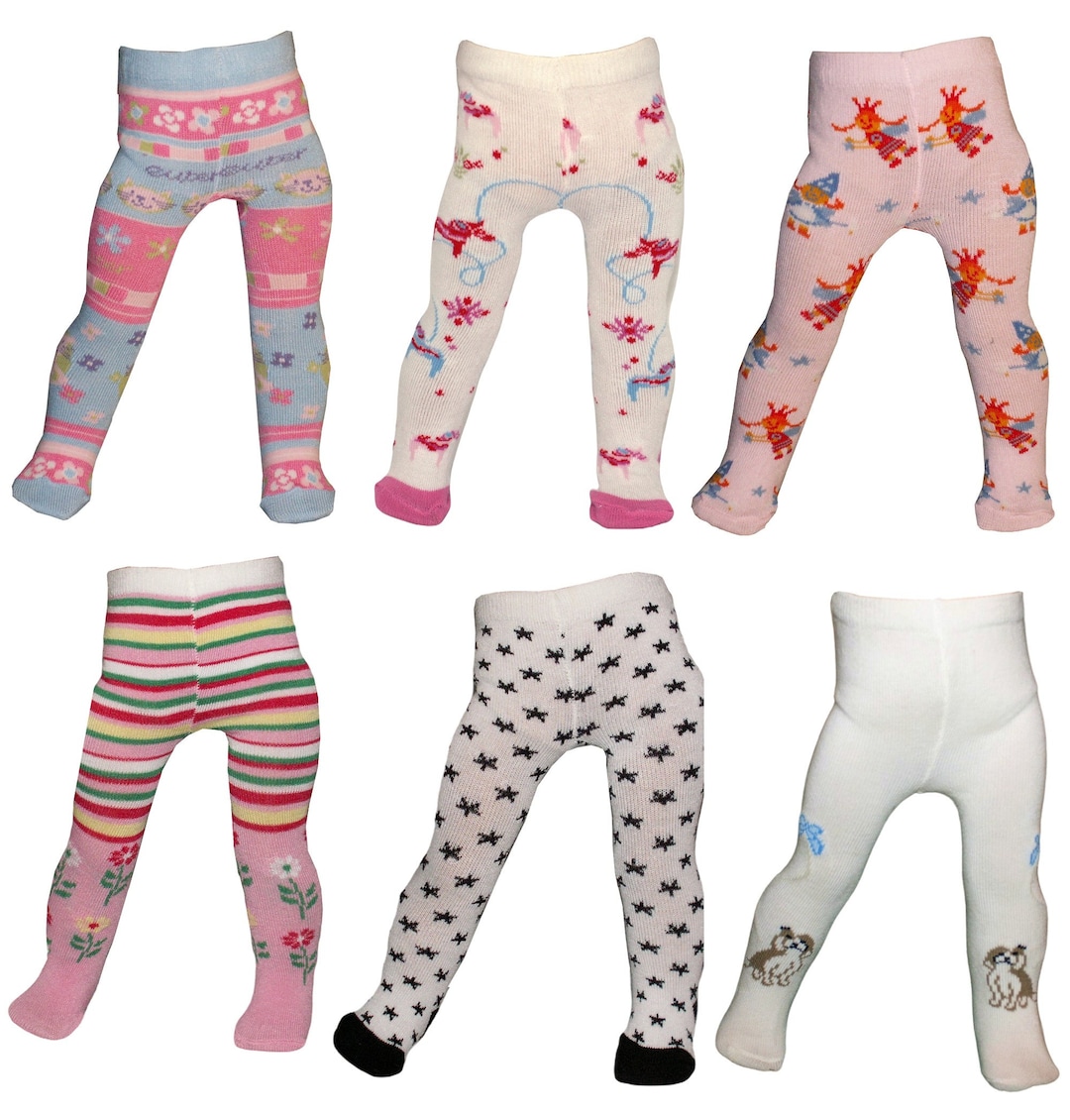 Assorted Patterned Knit Tights Fit 18 American Girl Size Doll - Etsy