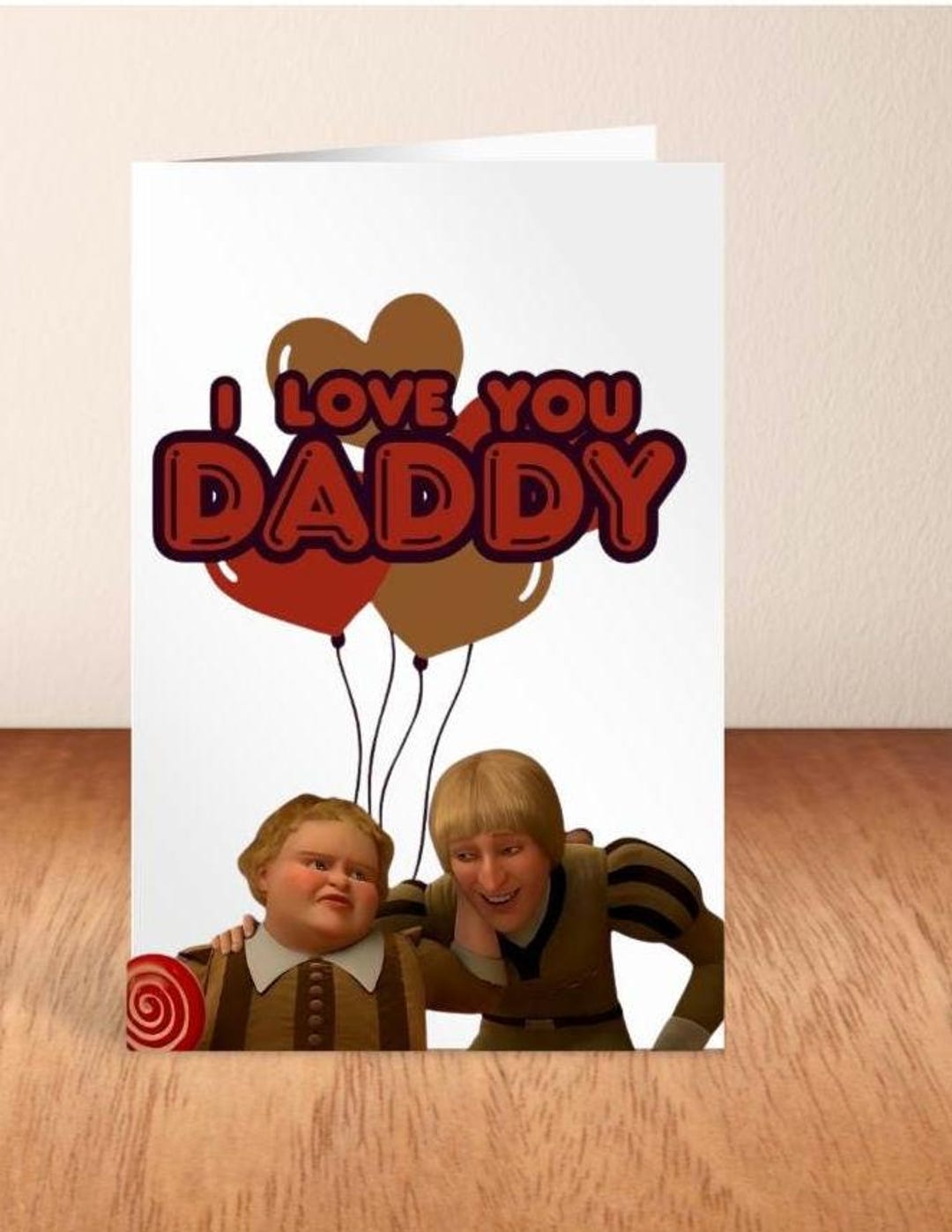 Digital Shrek Father's Day Card, Printable Father's Day Card, I Love ...