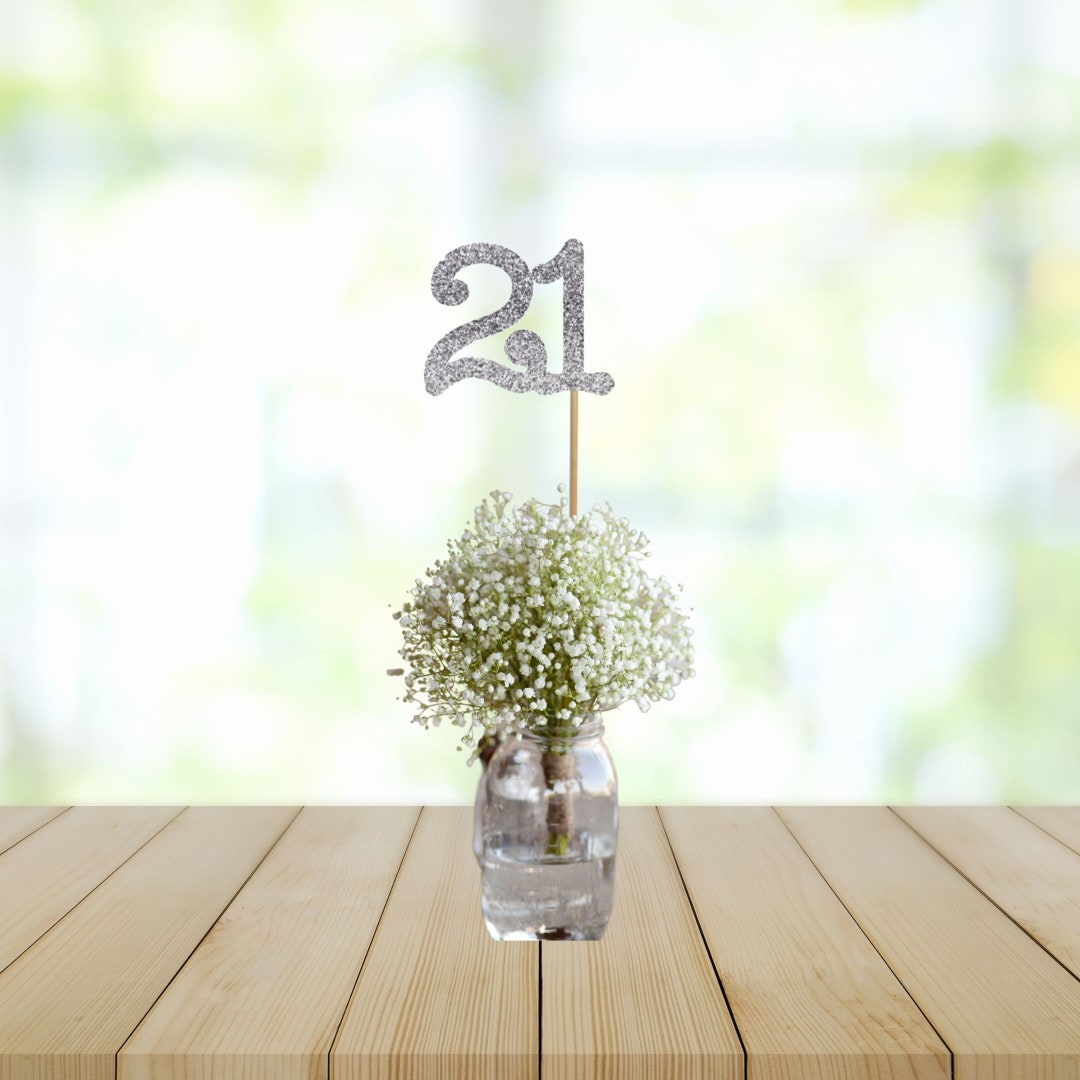Four Pack Number Centerpiece, Custom Number Birthday Decoration, 1st ...