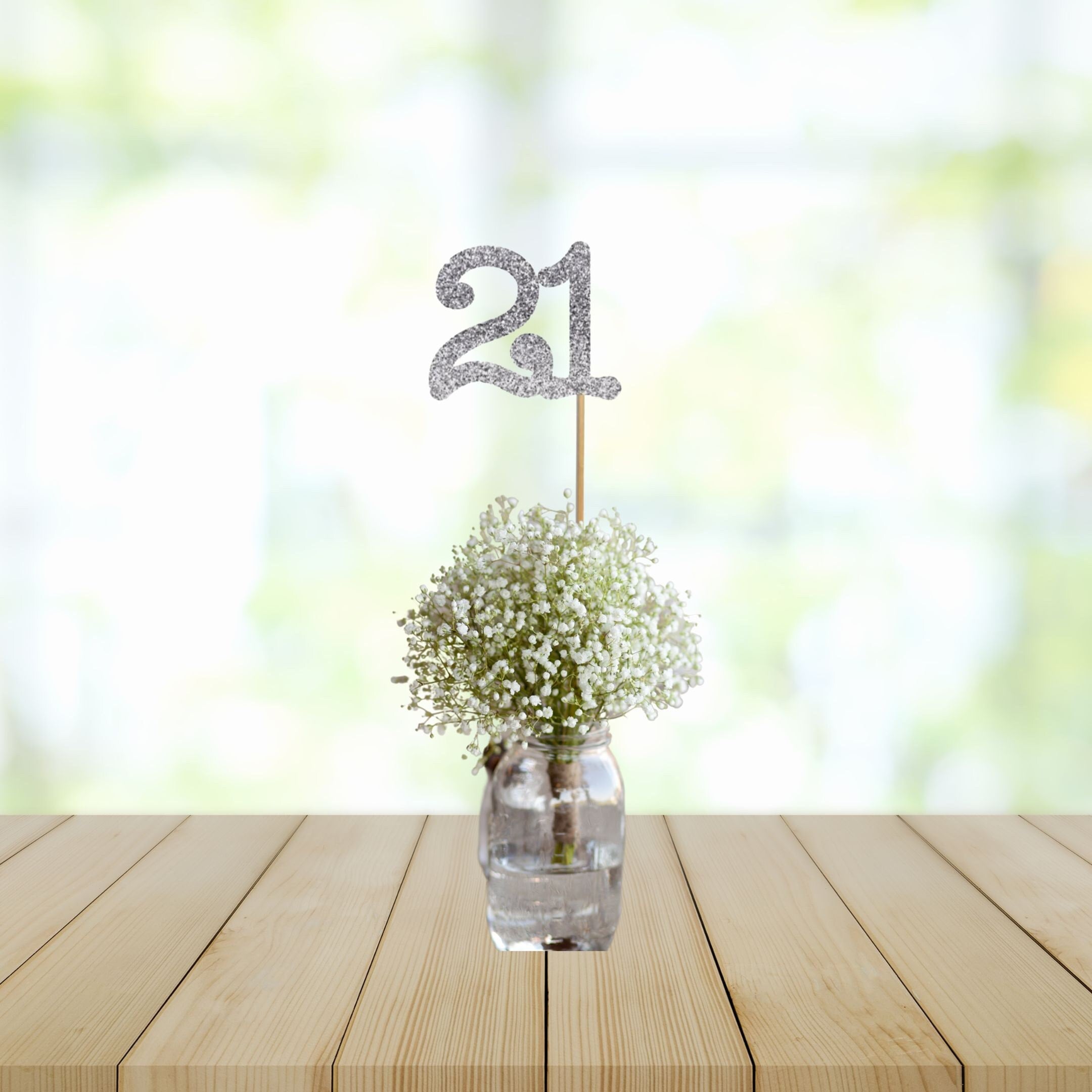 Four Pack Number Centerpiece, Custom Number Birthday Decoration, 1st ...