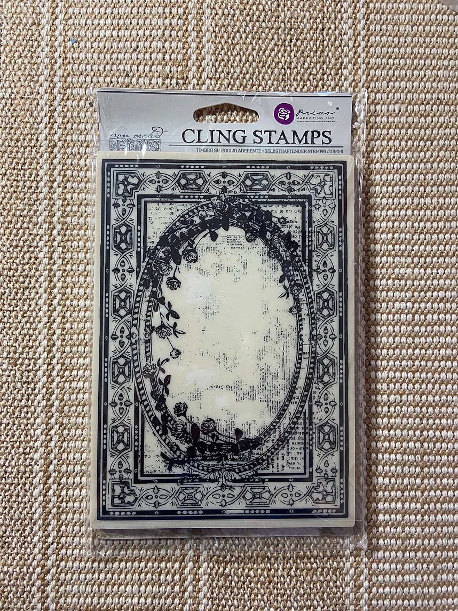 IOD Prima Ornate Frame Cling Stamp 1st Gen Retired Ephemera - Etsy