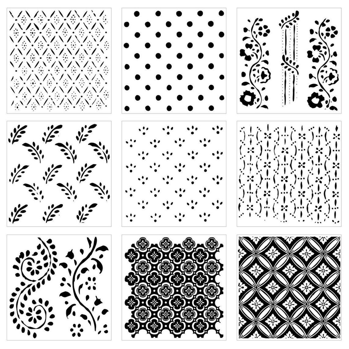 IOD Prima Pattern Play Decor Stamp 1st Gen, Retired, Iron Orchid ...