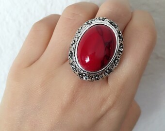 Natural stone ring | Etsy