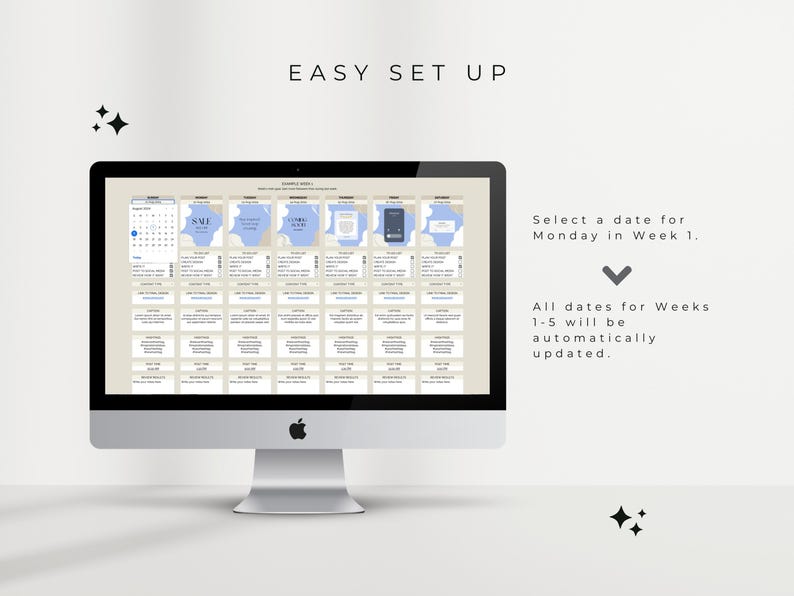 Social Media Content Calendar Google Sheets, Digital Content Planner Spreadsheet, Social Media ...
