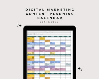 Digital Marketing Planner Marketing Plan Template Marketing Calendar ...