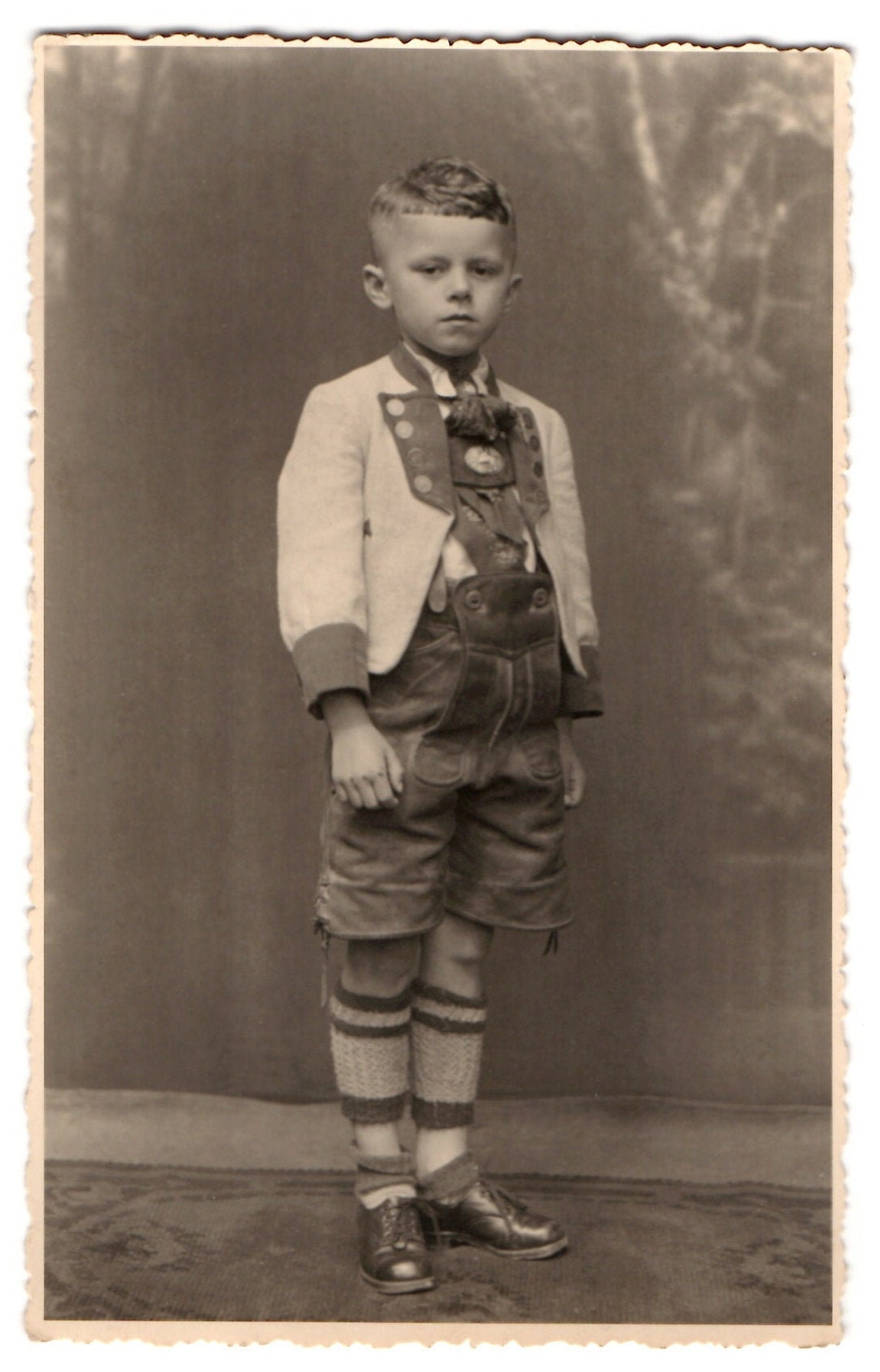 Vintage photo postcard ca 1915 Small German boy Child | Etsy