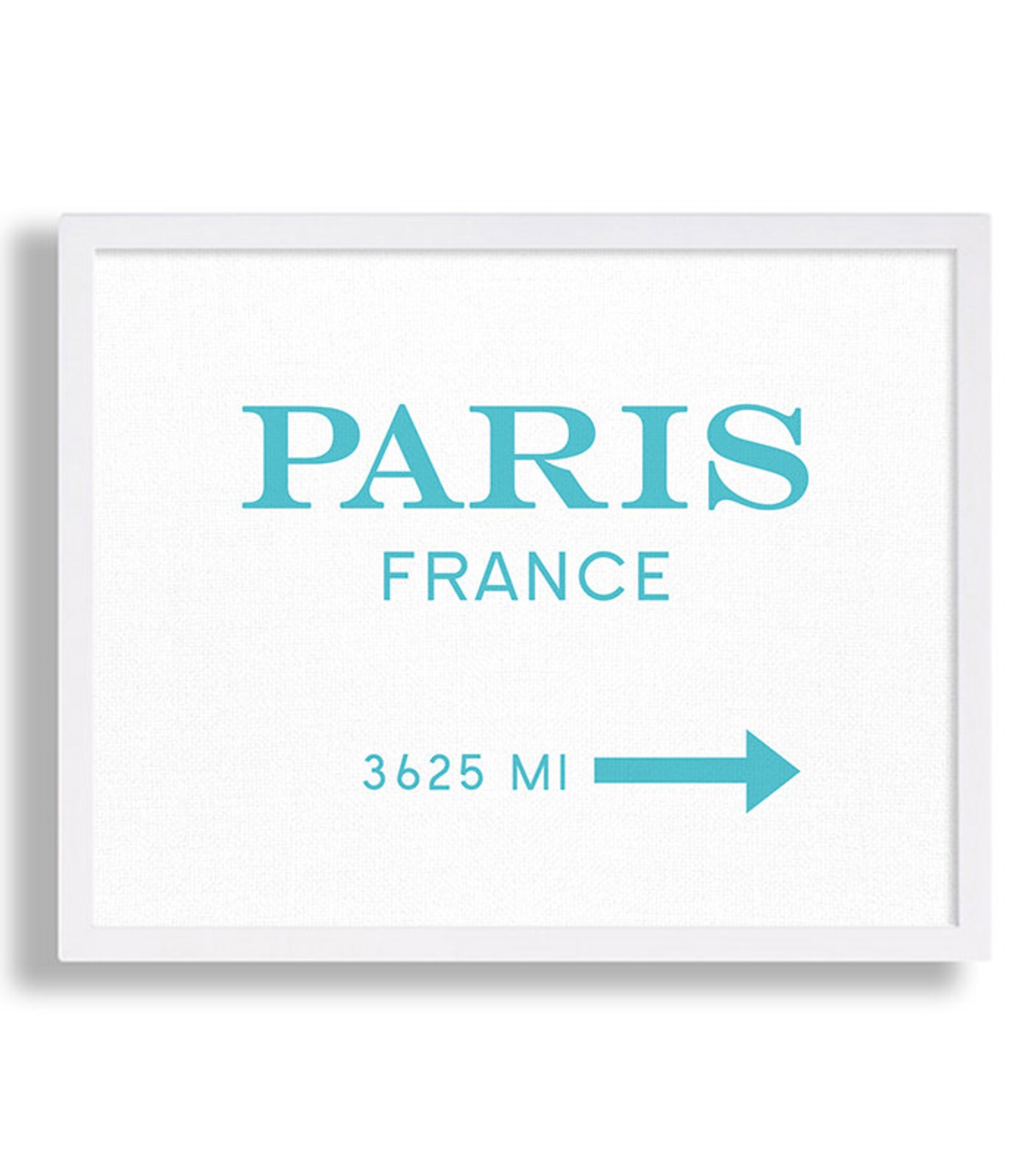 Subway Art Sign Paris Wall Art Paris France Robins Egg Blue | Etsy