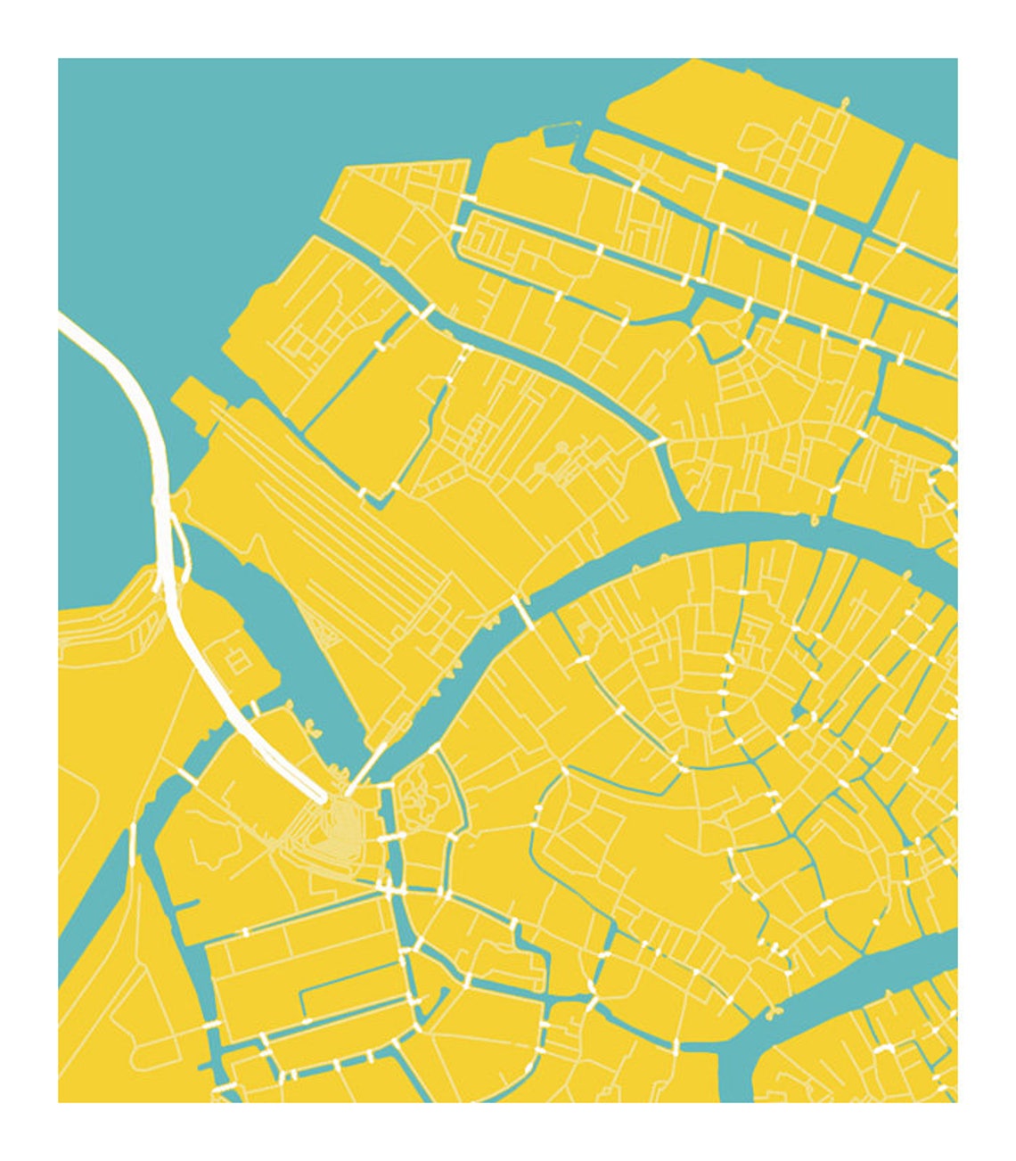Custom City Map Prints Map Posters Wall Art Living Room Decor Paris ...