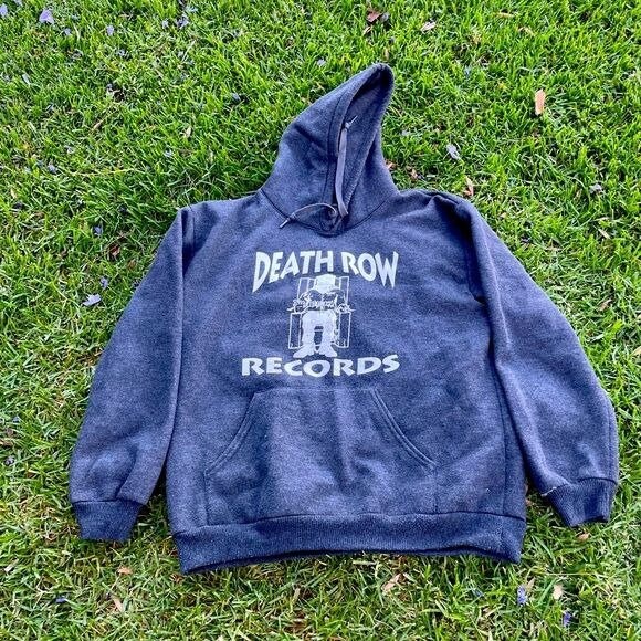 Vintage Death Row Hoodie Original Logo Size L