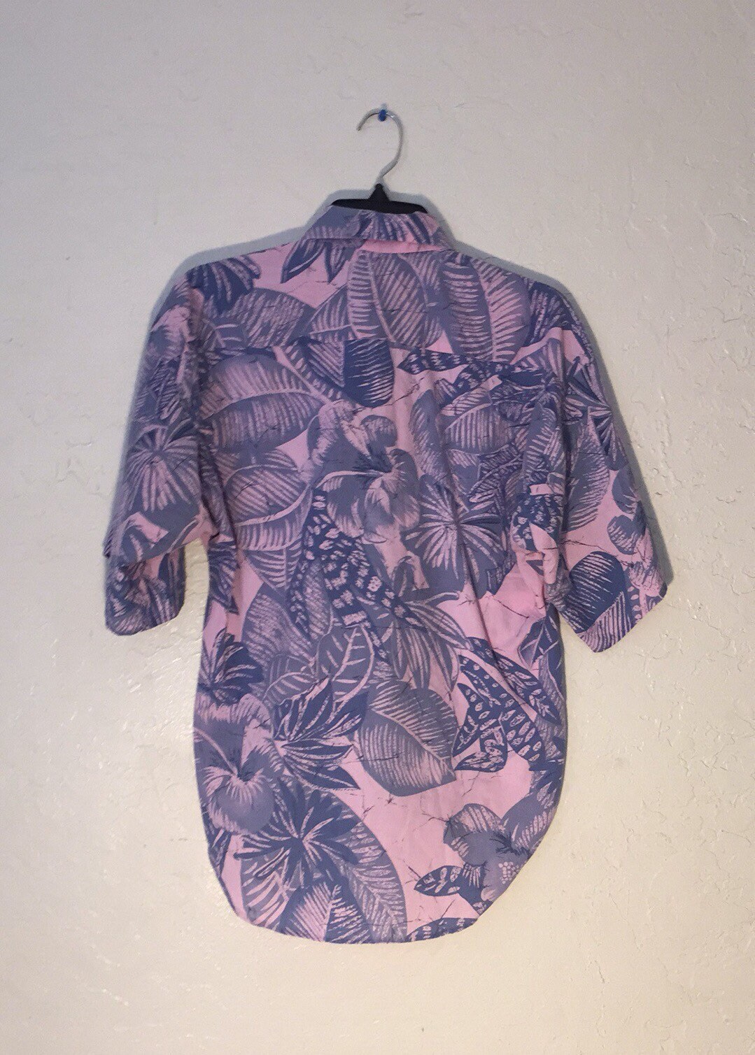 90s Vintage Blouse, Vintage Button Down Shirt, 90s Button Up, Pink Blue ...