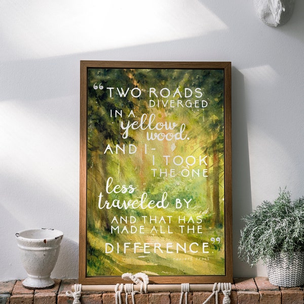 Robert Frost Quote - Etsy