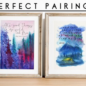 Henry David Thoreau Quotes Print all Good Things Are Wild and Free ...