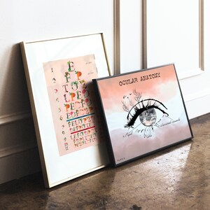 Set of 2 Optometry Prints Optometric Gifts for Optician Gift - Etsy