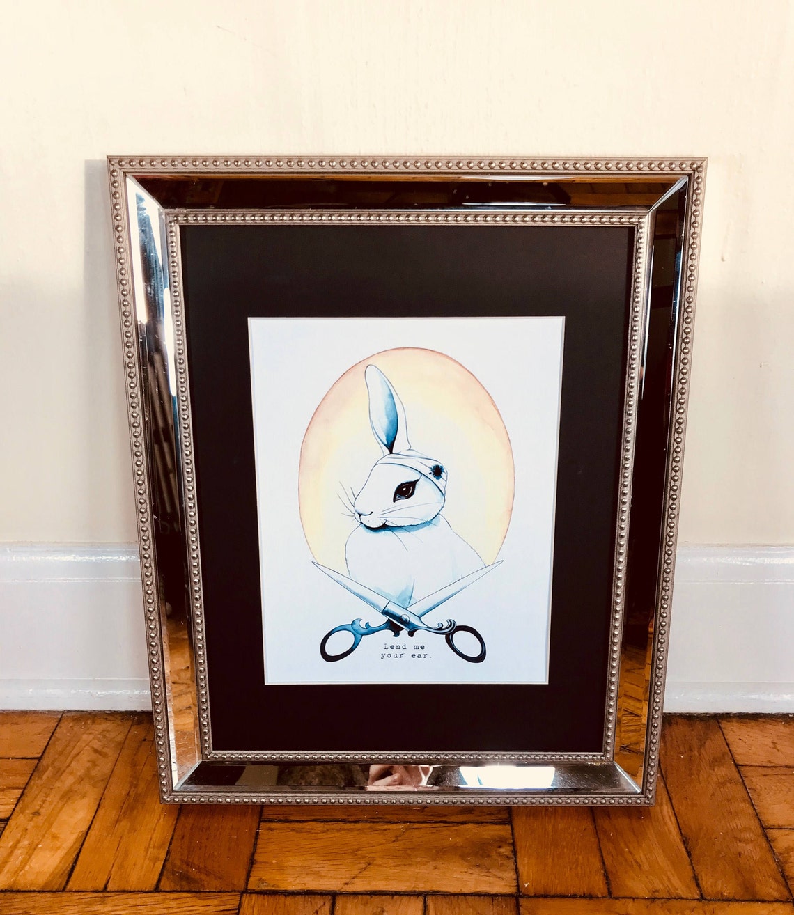 Rabbit Art Print Watercolor Rabbit Abstract Animal Art | Etsy