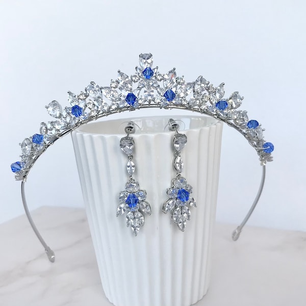 Blue Tiara - Etsy
