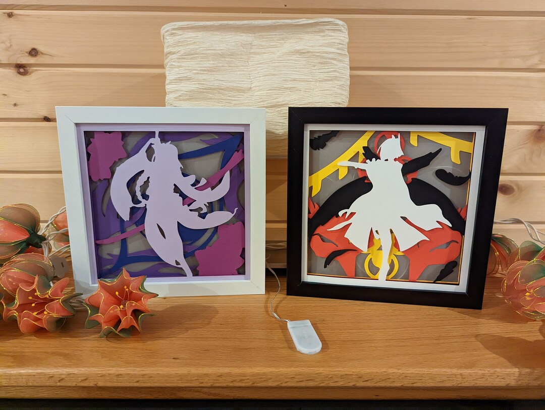 Genshin Impact Electro Characters Shadow Box / Light Box -colorful ...
