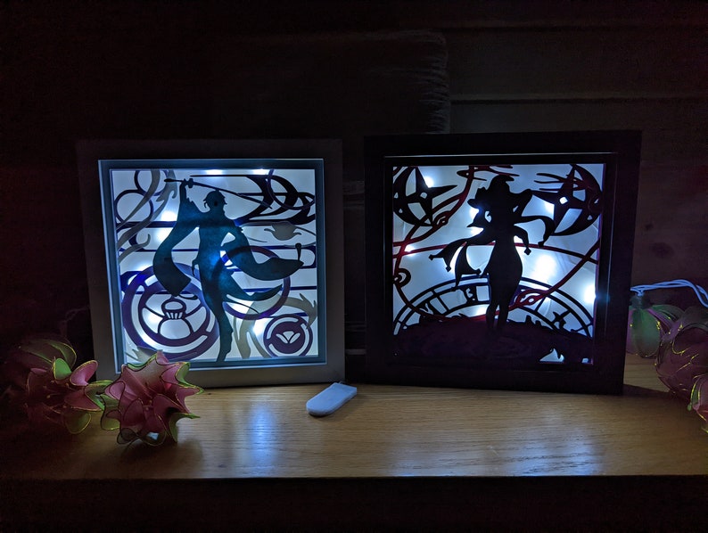Genshin Impact Hydro Characters Shadow Box / Light Box - Etsy