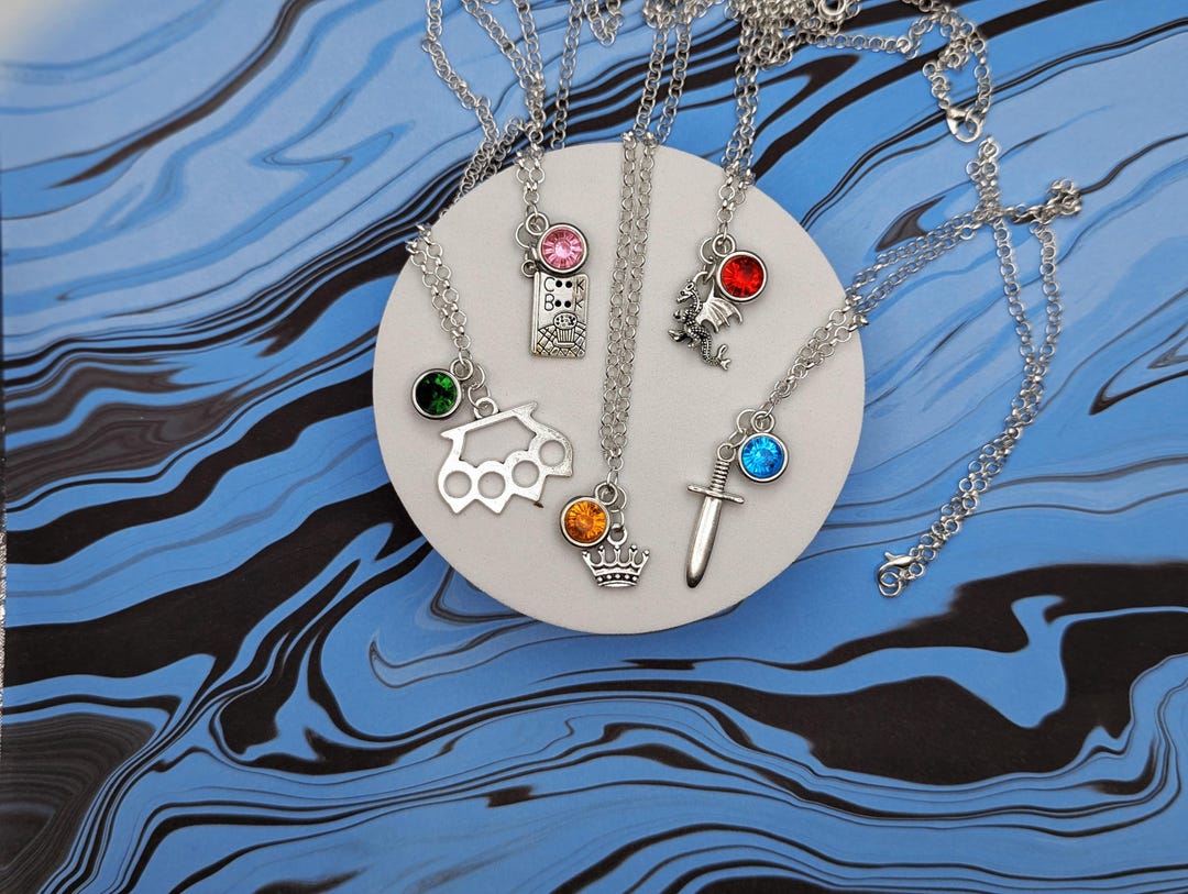 FFIX Inspired Mini Jewel & Charm Necklaces - All Main Characters ...