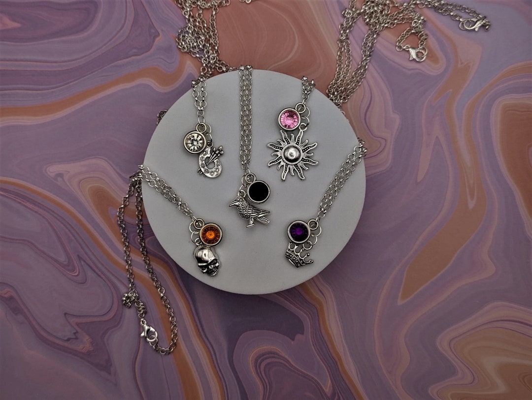 Wednesday Character Inspired Mini Jewel & Charm Necklaces - All Main ...