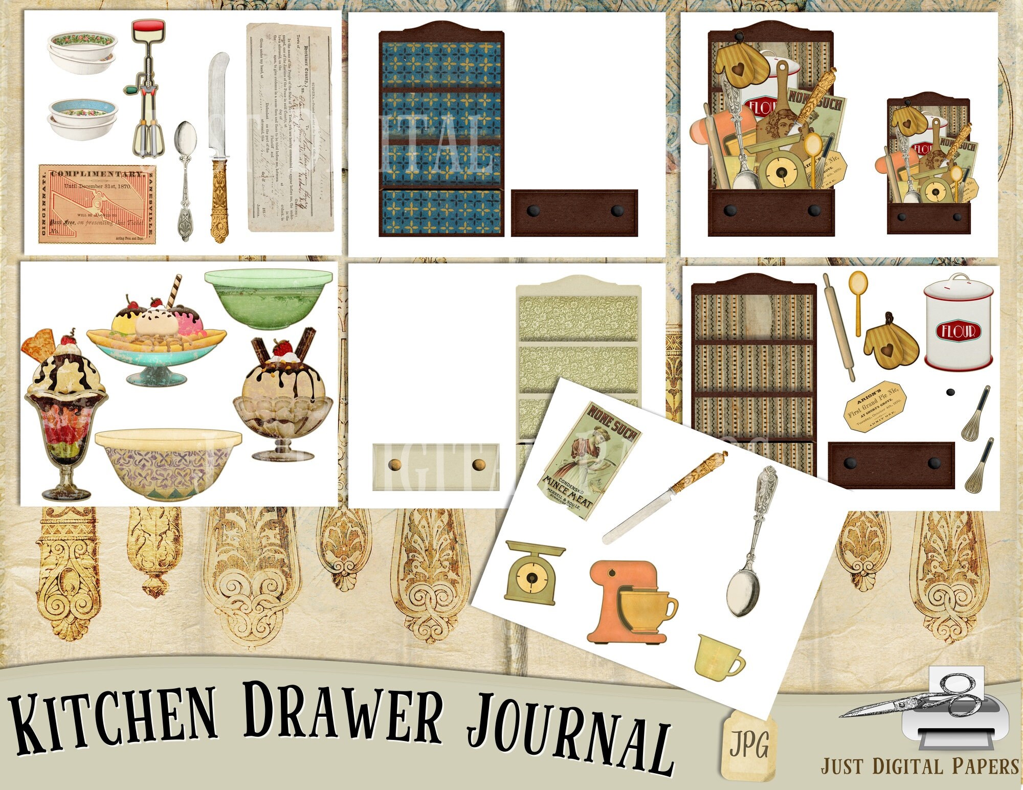 Kitchen Drawer Journal Recipe Journal Kitchen Journal Junk | Etsy