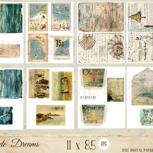 Sea Journal, Ephemera, Journal Junk, Ocean Journal, Seaside Scrapbook ...