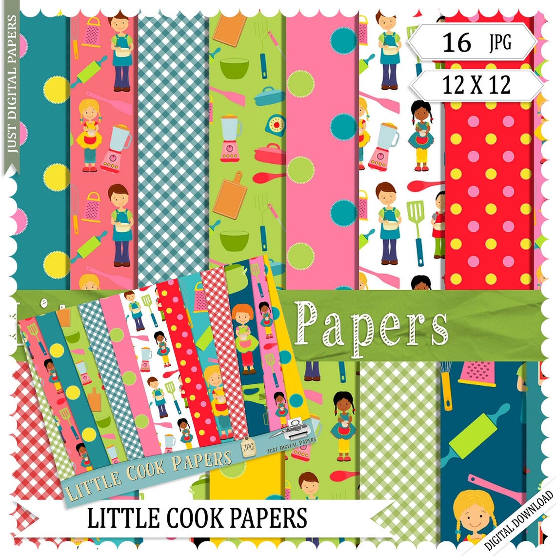 Little Cook Papers, Cooking Papers, Baking Papers, Food Papers ...