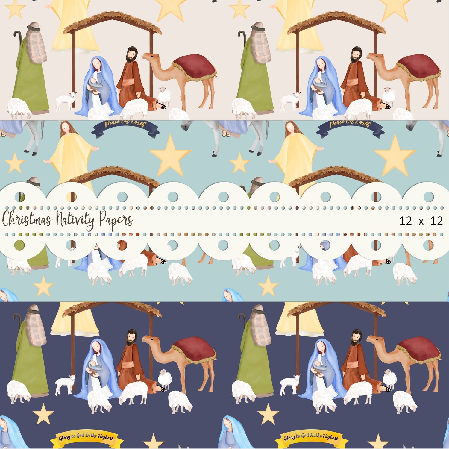 Nativity Papers, Christmas Scene, Christmas Backgrounds, Nativity, Mary ...