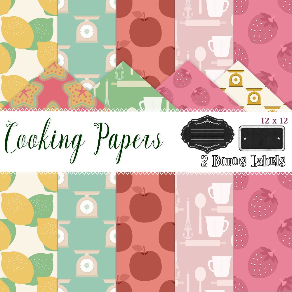 Cooking Papers Baking Papers Food Papers Fruit Paper - Etsy Australia