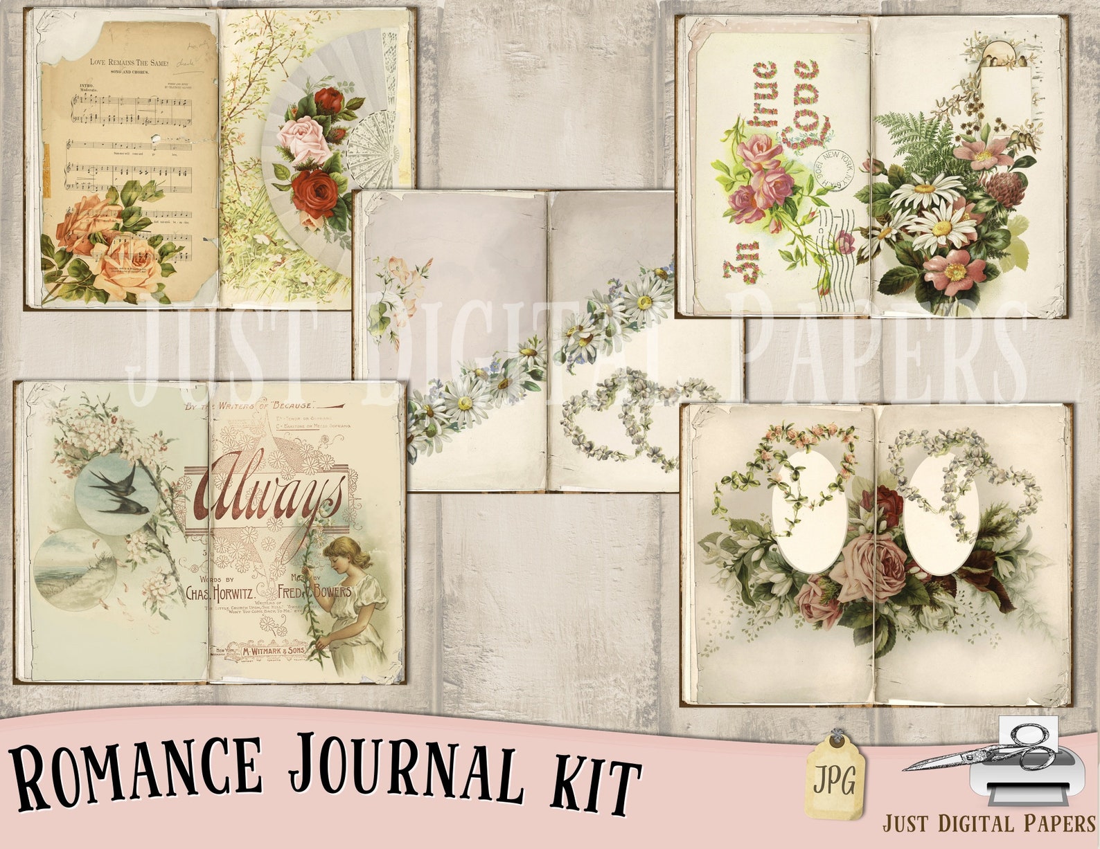 Romance Journal Valentines Journal Memory Journal Love | Etsy