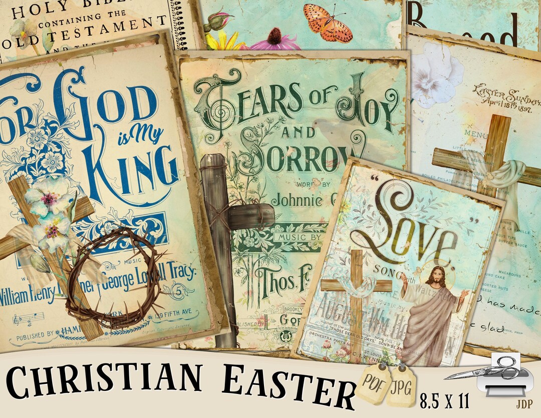 Easter Papers Christian Papers Easter Paper Digital Paper - Etsy