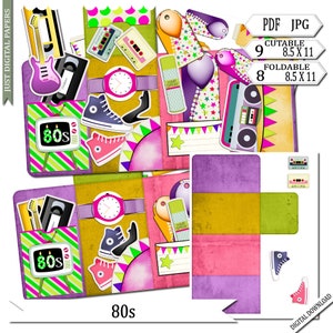 80s Journal, 1980, Birthday Journal, 80s Folder Printable, 80s Ephemera ...