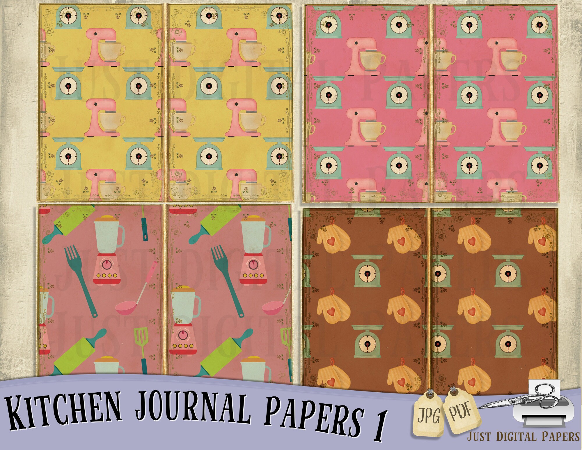 Kitchen Papers Journal Papers Cooking Papers Ephemera - Etsy Australia