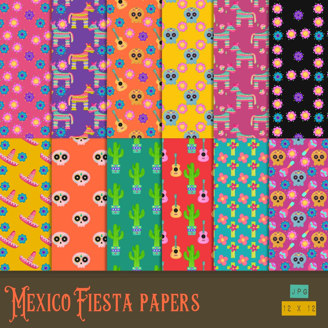Mexico Paper Mexican Fiesta Paper Mexican Bunting - Etsy Australia