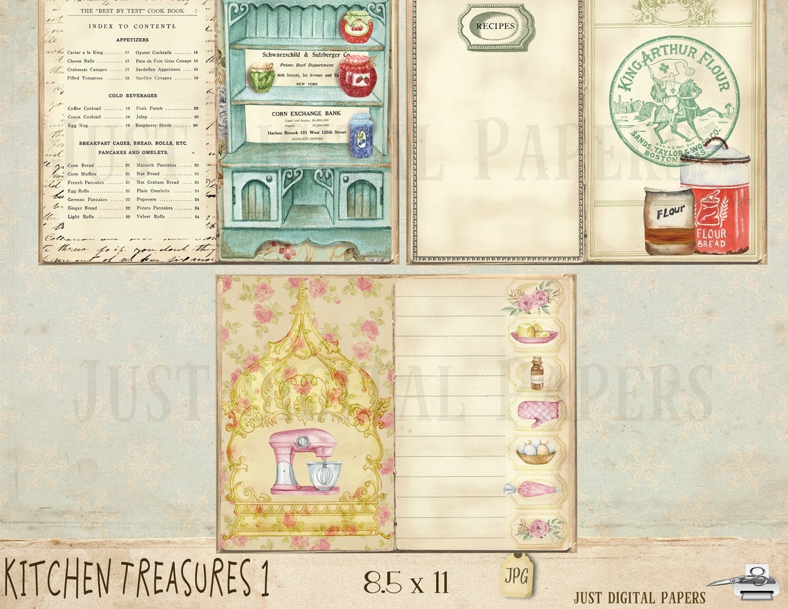 Kitchen Journal Printable Instant Download Cooking Journal - Etsy