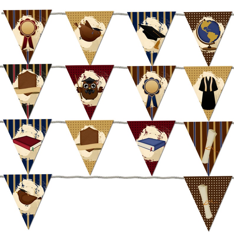 Graduation Bunting Printable Bunting Digital Bunting School - Etsy