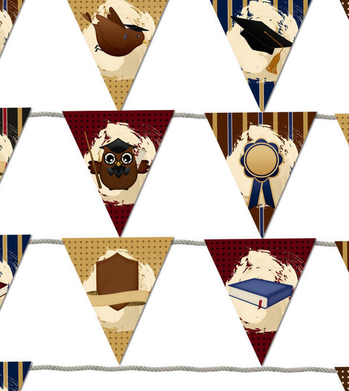 Graduation Bunting Printable Bunting Digital Bunting school | Etsy