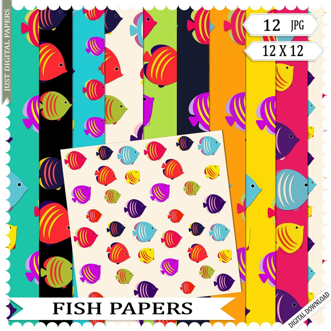 Tropical Fish, Journal Papers, Fish Journal, Fishing Scrapbook ...