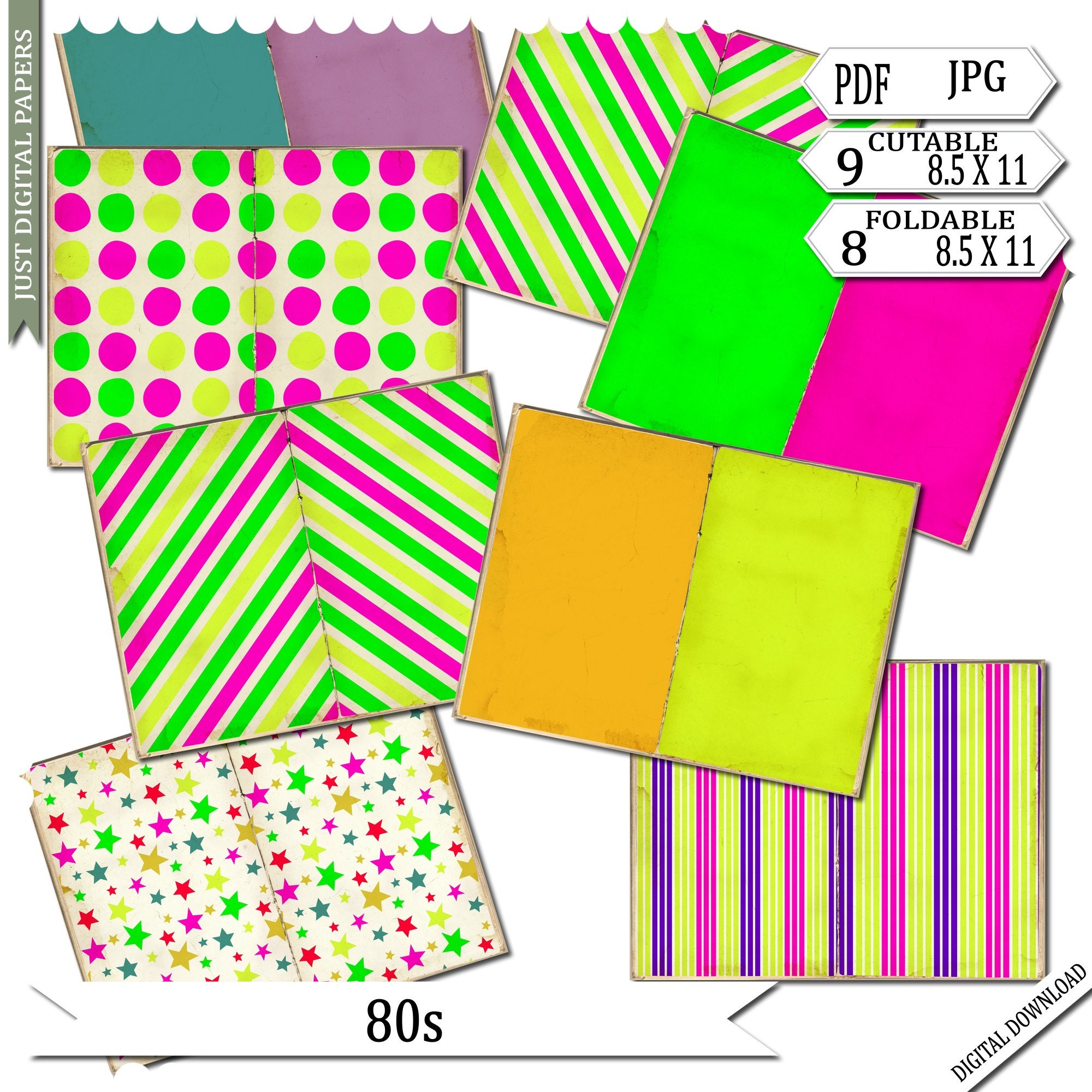 80s Journal, 1980, Birthday Journal, 80s Folder Printable, 80s Ephemera ...