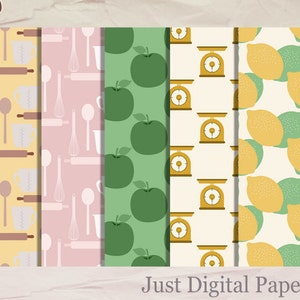 Cooking Papers, Baking Papers, Food Papers, Fruit Paper, Digital Paper ...