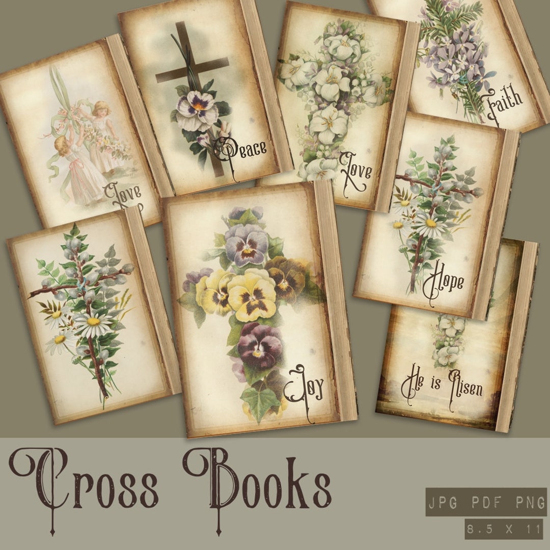 Cross Books, 2.5x3.5 Inch, Collage Sheet, Tradable Cards, Christian ...