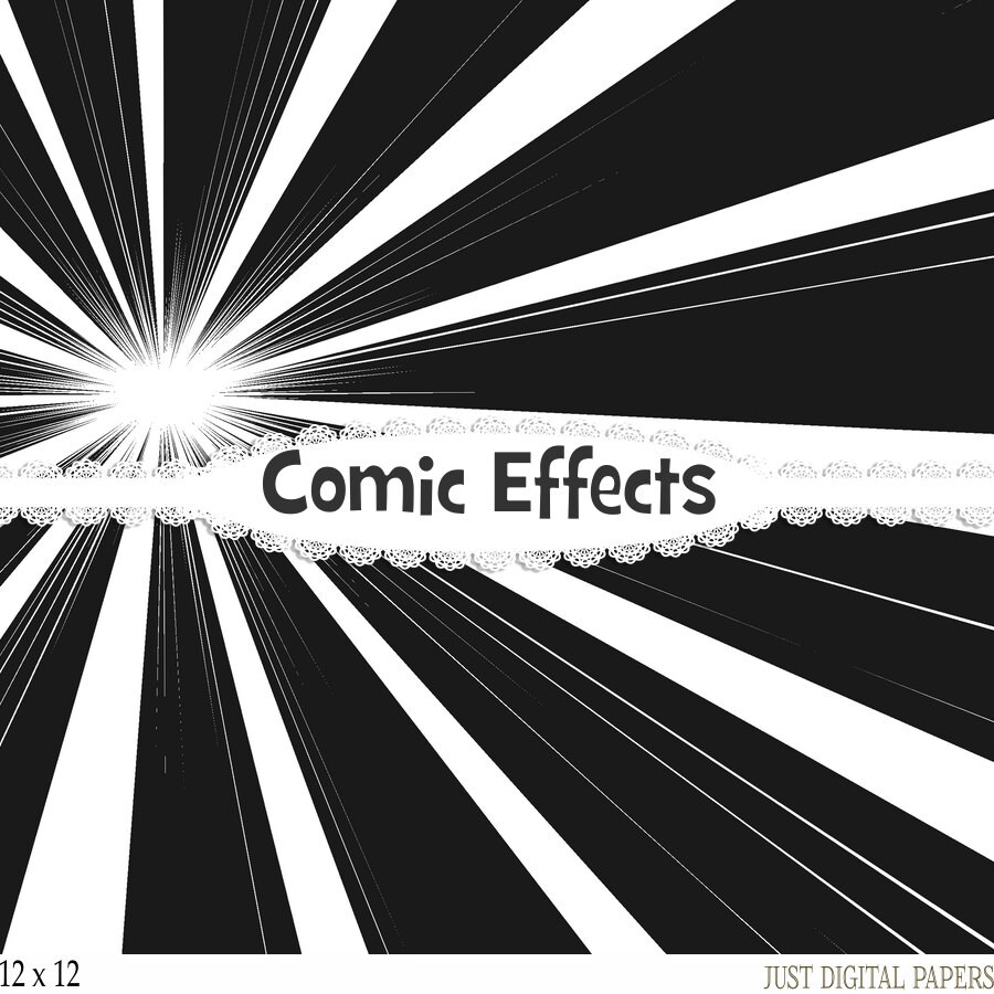 Comic Book Papers Cartoon Papers Dot Papers Black and White - Etsy