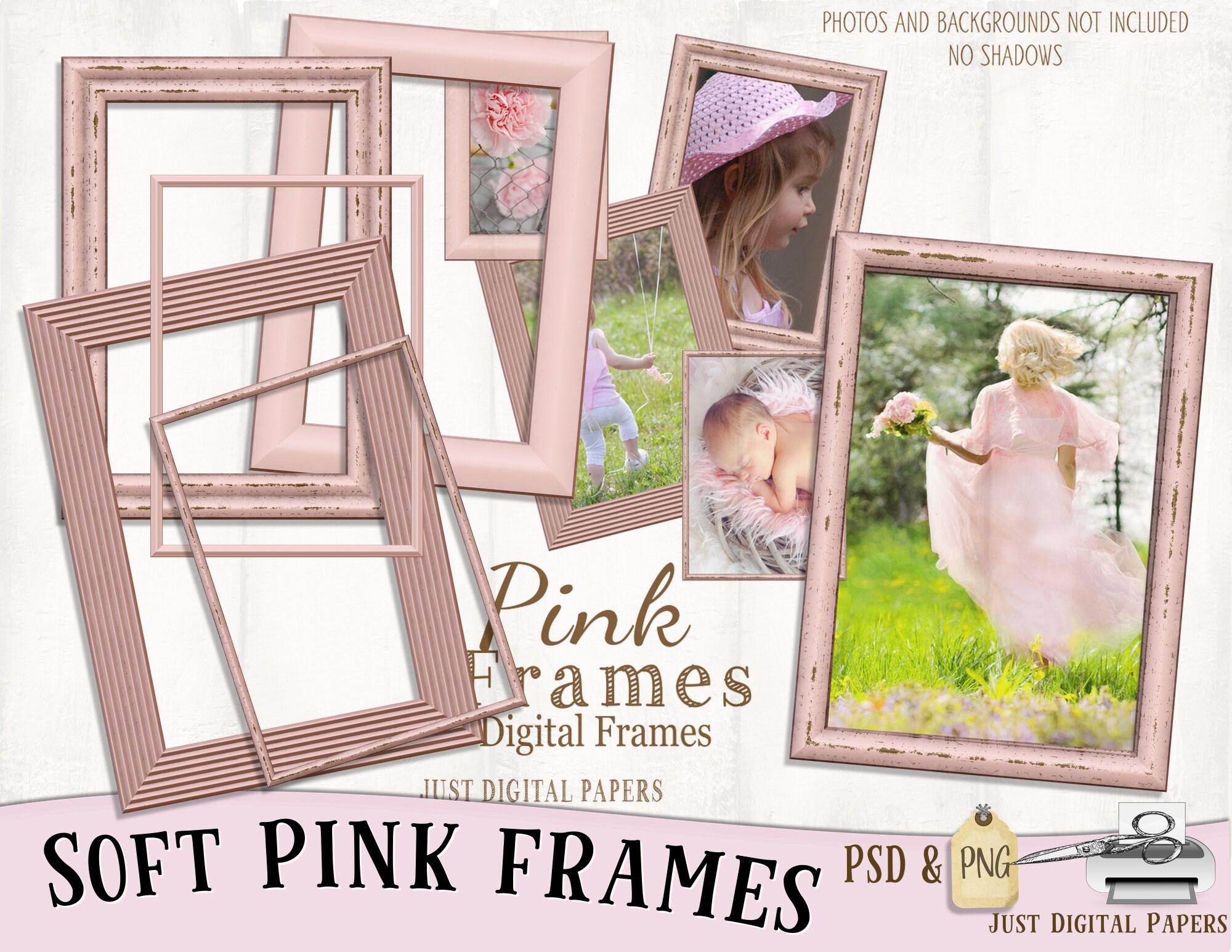 Scrapbook Pink Frame