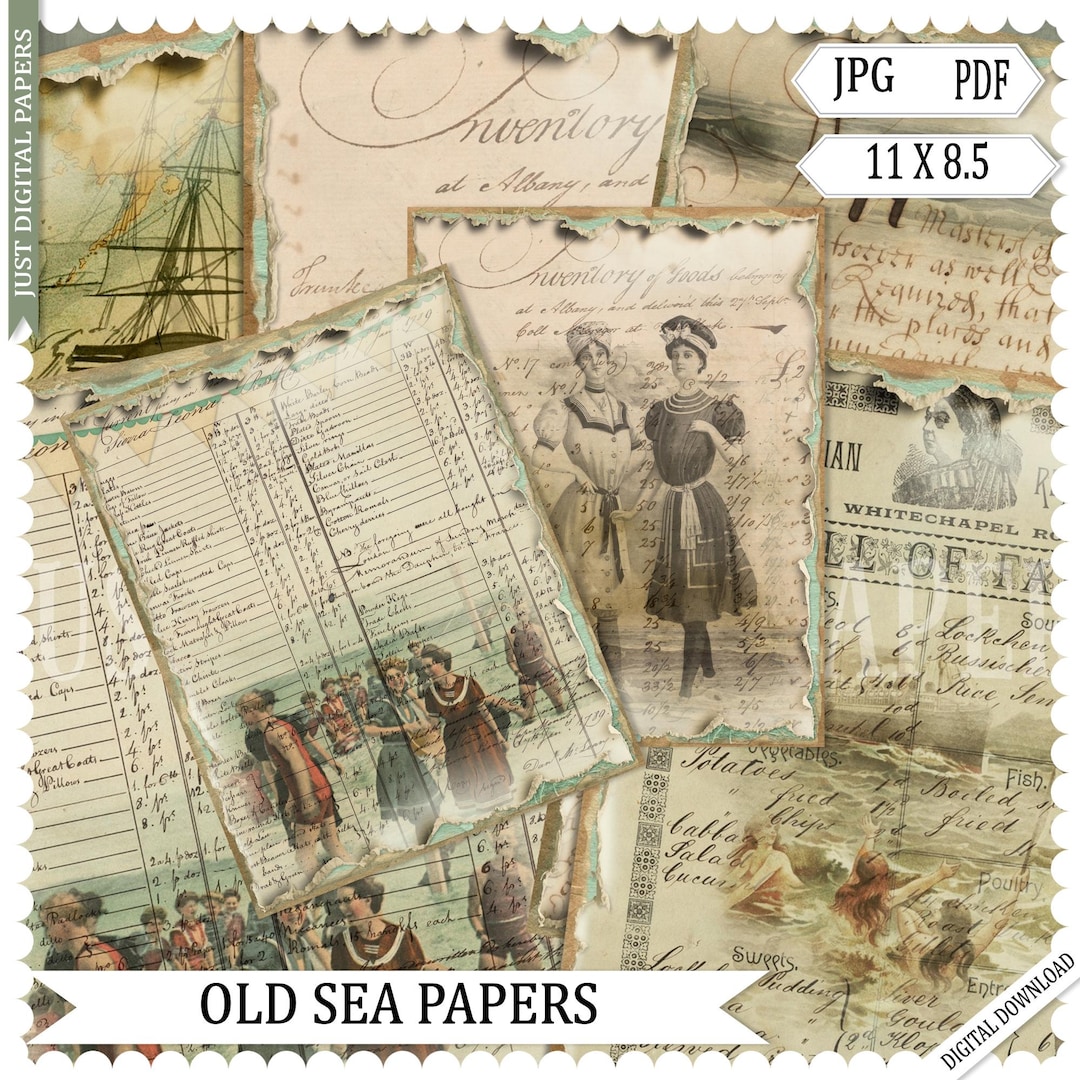 Vintage Sea Journal Papers: Nautical Ephemera (digital Download) - Etsy
