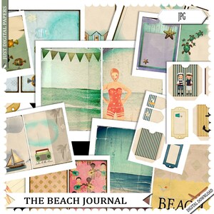 Beach Journal, Ocean Kit Printable, Scrapbook, Digital, Printable ...