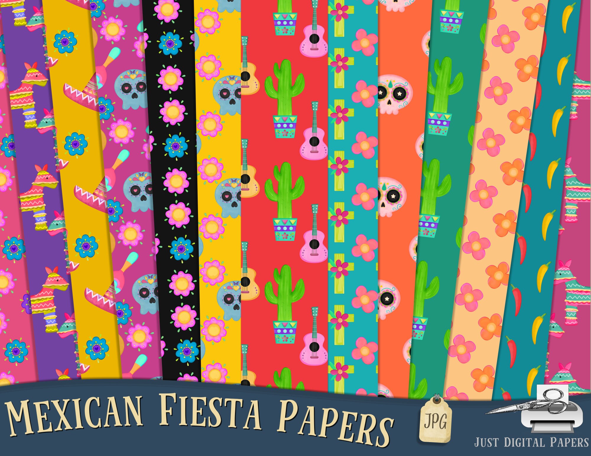 Mexico Paper Mexican Fiesta Paper Mexican Bunting - Etsy Australia