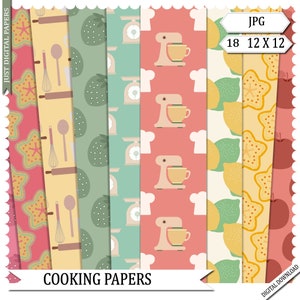 Cooking Papers, Baking Papers, Food Papers, Fruit Paper, Digital Paper ...