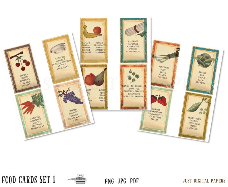 Food Cards, Food Labels, Recipe Journal, Kitchen Journal, Kitchen ...