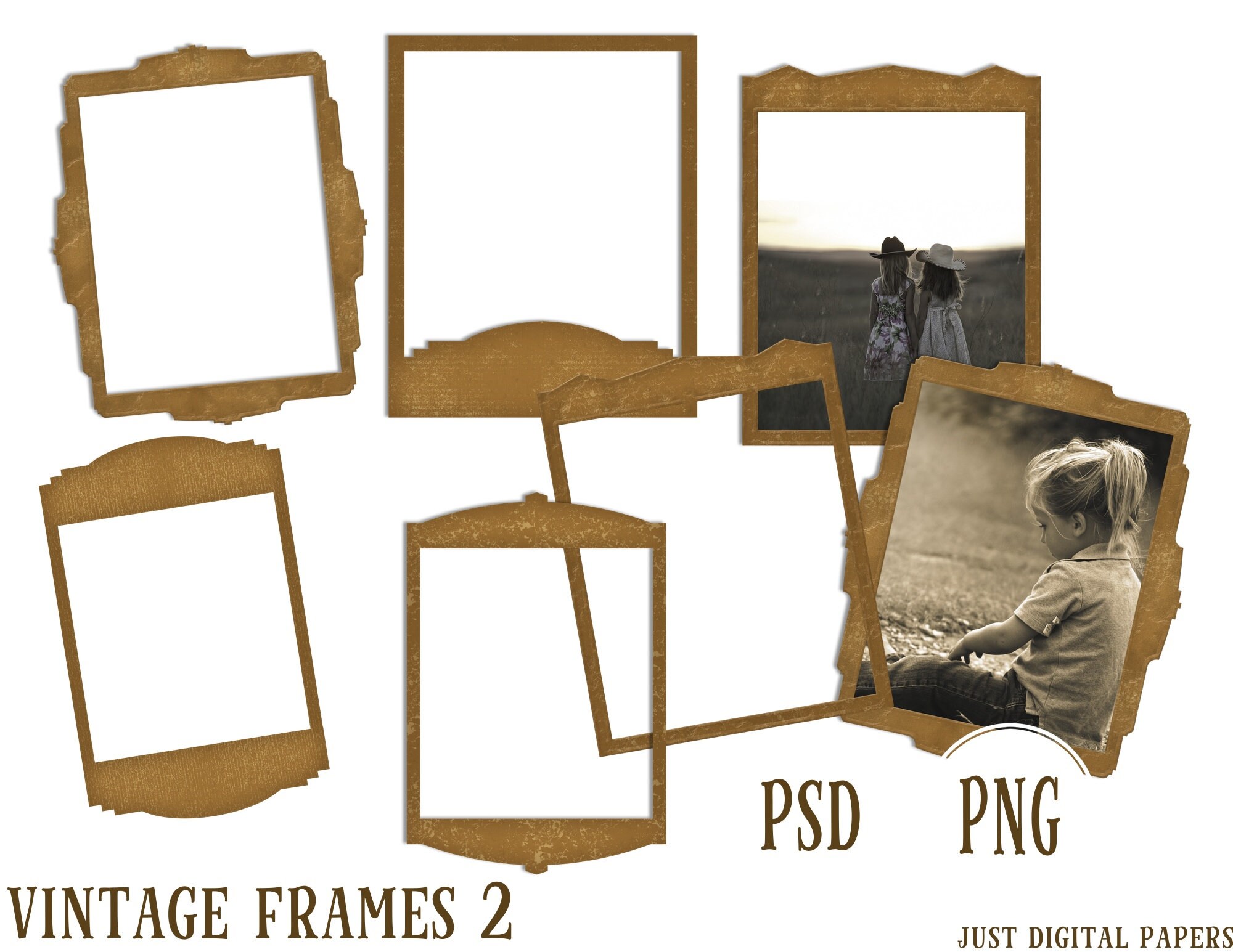 Vintage Photo Border Psd