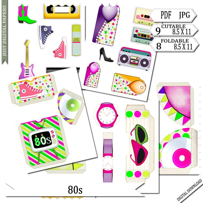 80s Journal, 1980, Birthday Journal, 80s Folder Printable, 80s Ephemera ...